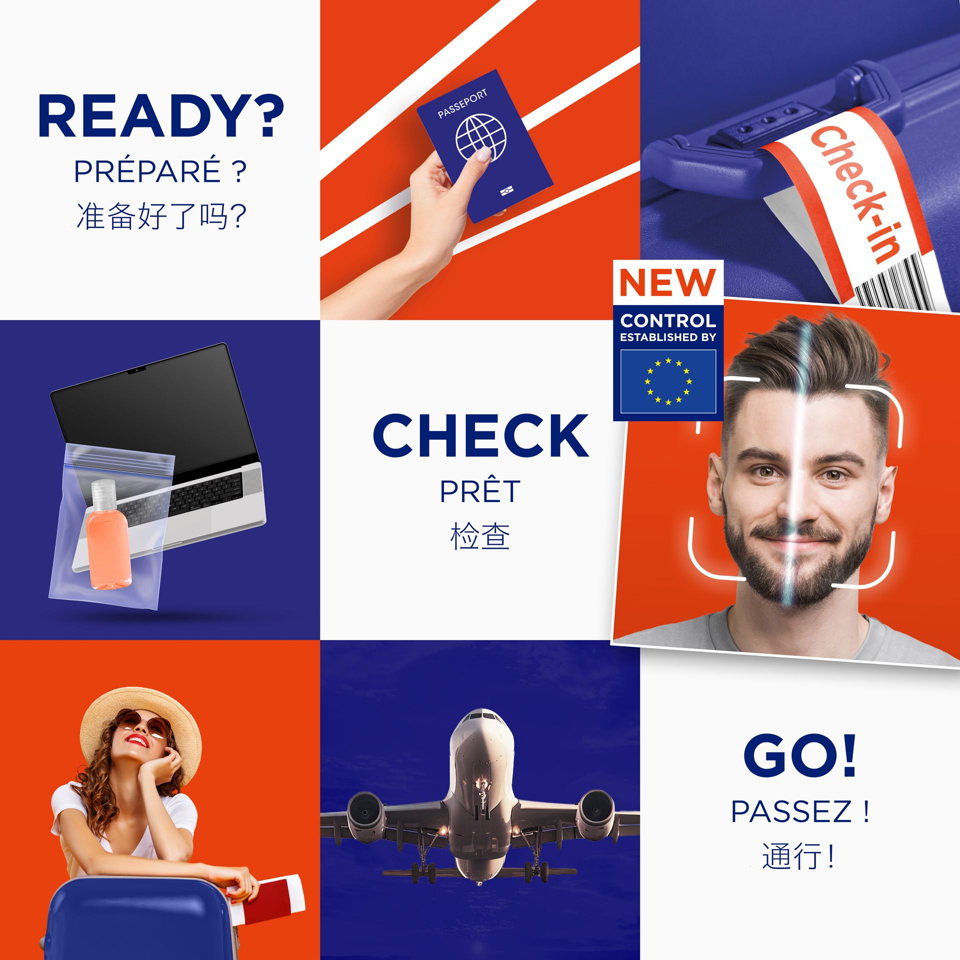 Système d'entrée / sortie de l'Union Européenne (UE) - Contrôles à Paris Aéroport