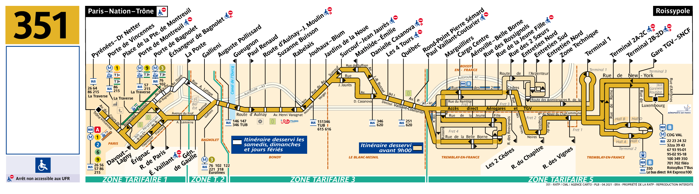 Getting to Charles de Gaulle Airport by bus 350 and bus 351 – Paris ...